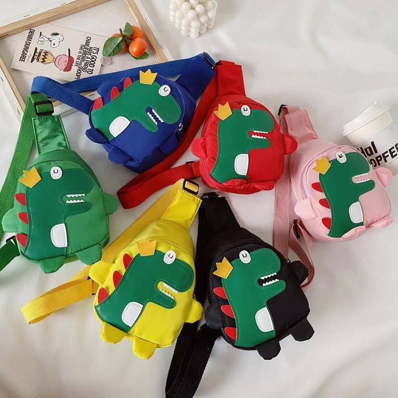 Child Shoulder Bags Cartoon Fashion Dinosaur Chest Bag Antifouling ...