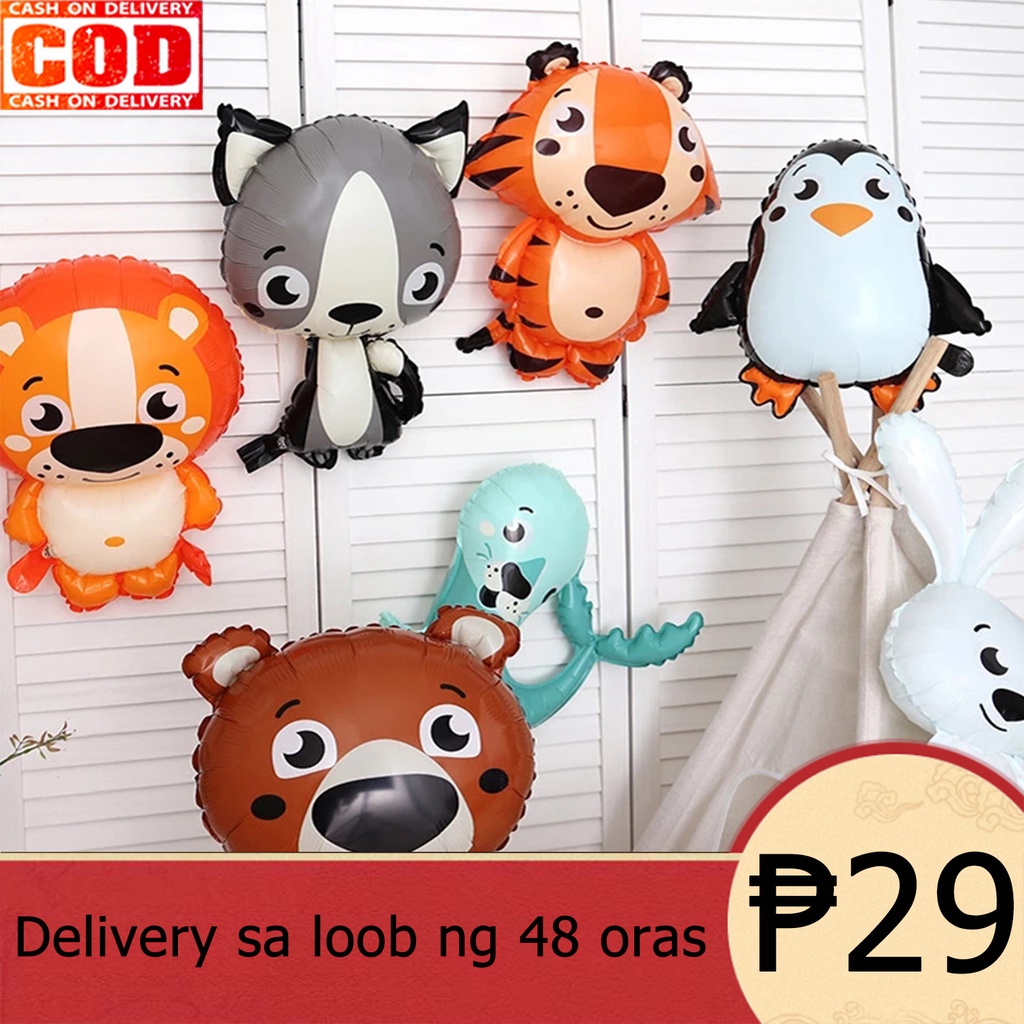 Newsky Animal Helium Balloon Cute Squirrel Fox Penguin Foil Birthday ...