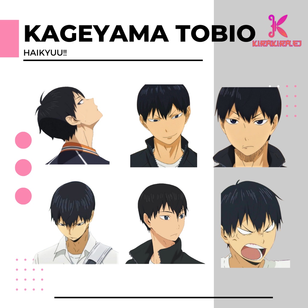 STICKER Kageyama Tobio Sticker | Haikyuu | Water Proof Vinyl Anime ...