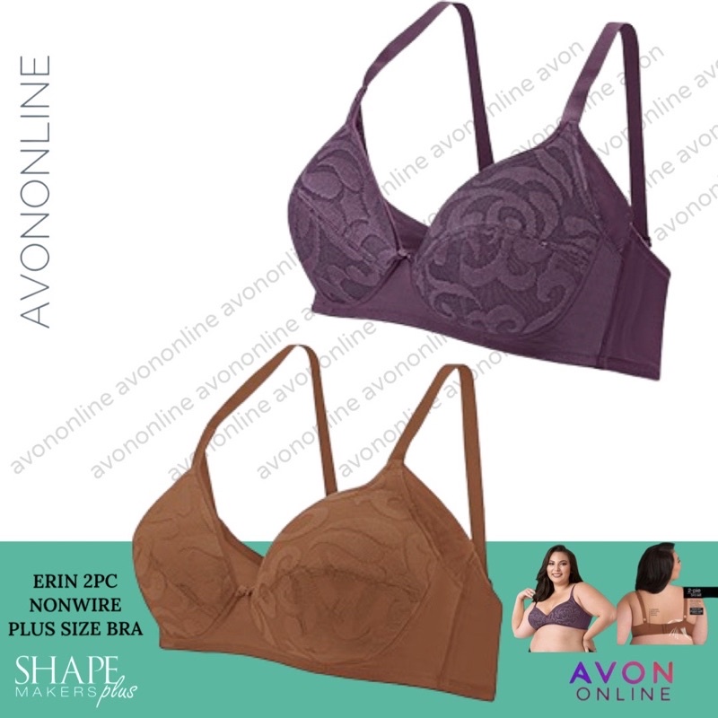 Avon Erin 2pc Nonwire Shapemakers Plus Brassiere | Shopee Philippines