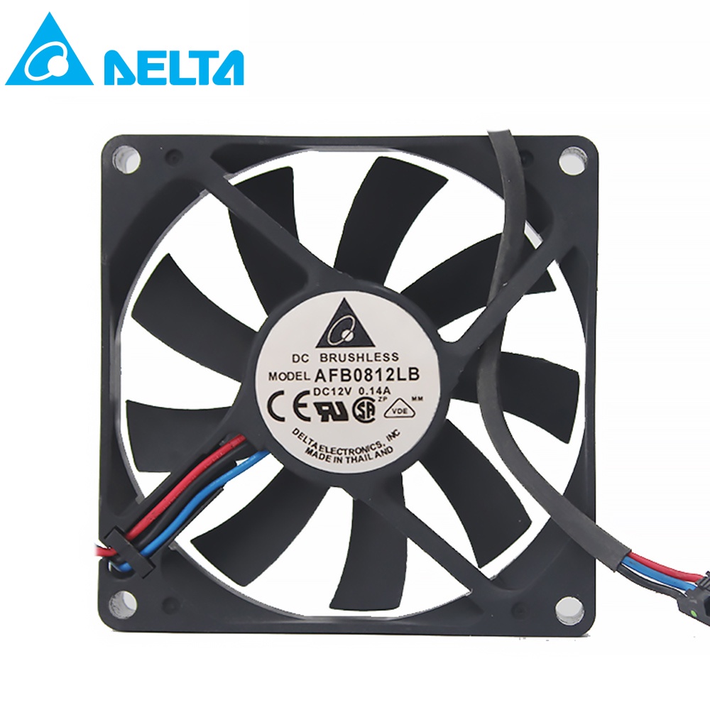 for delta AFB0812LB 8cm 80X80X15mm 8015 DC 12V 0.14A server inverter blower axial cooler Cooling ...