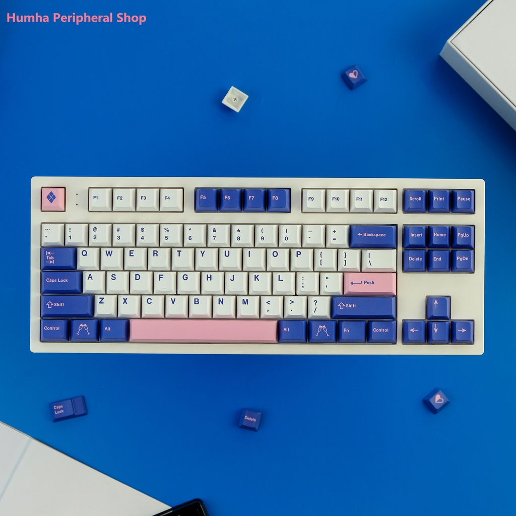 Humha Posh keycap PBT material Dye-Sublimation Cherry profile Mechanical Keyboard keycap ...