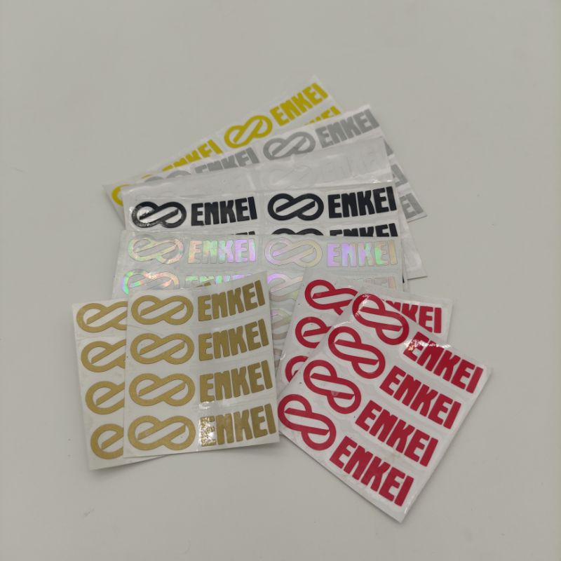 Enkei Mags Decal - Rims car sticker - Set of 8 | Shopee Philippines