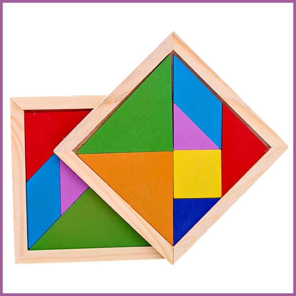 Tangram Puzzle Pattern Blocks Tangram Puzzle for Kids Montessori Toy ...