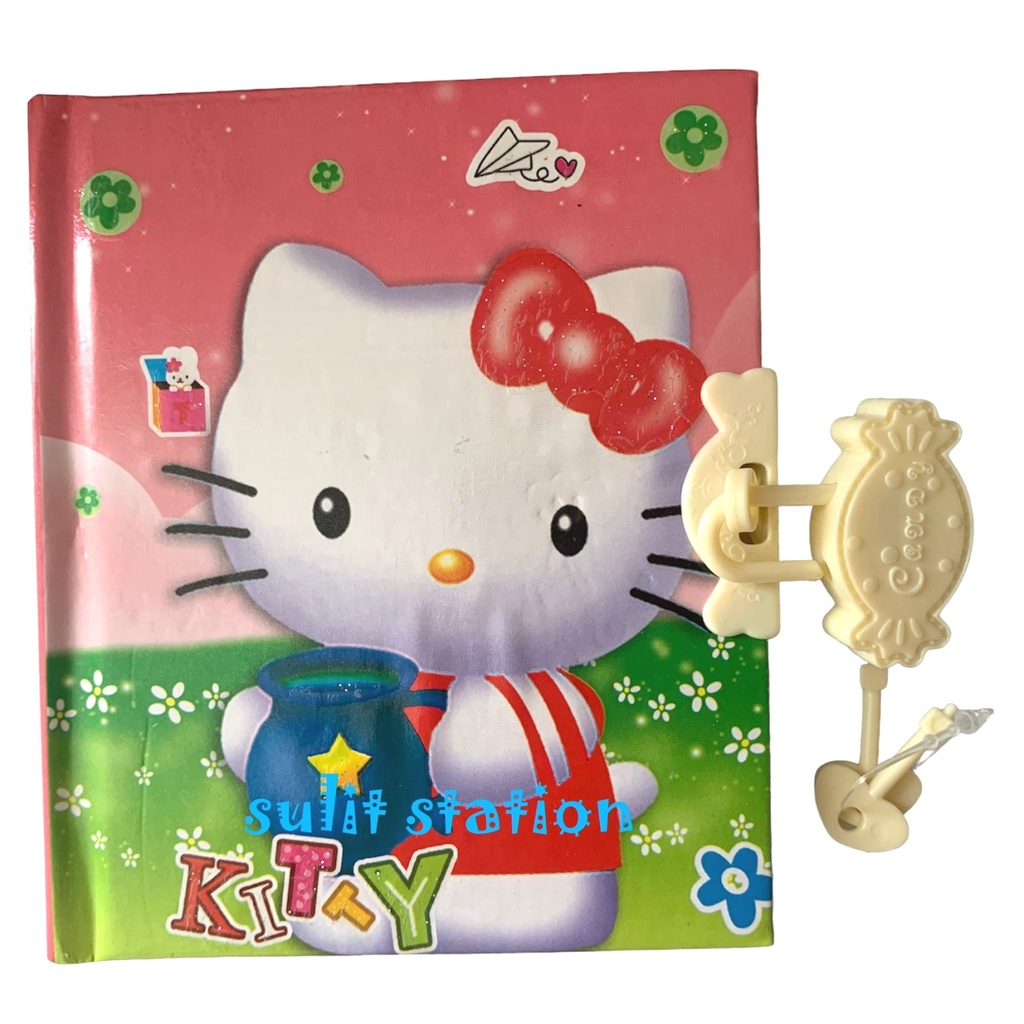 HELLO KITTY SECRET STATIONARY DIARY with PADLOCK KEY | Shopee Philippines
