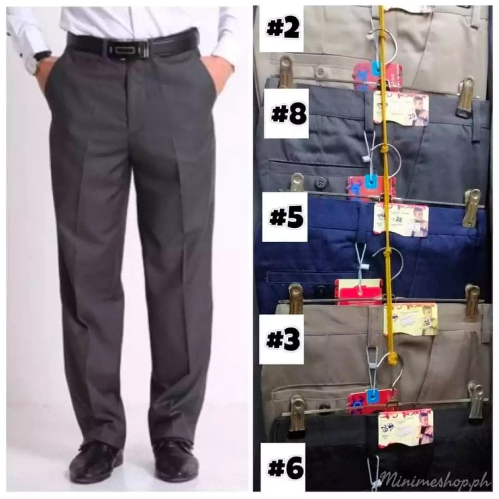 Straight Cut Slacks Men MAKAPAL (SIZE: 29,30,31,32,33,34,36,38,40 ...