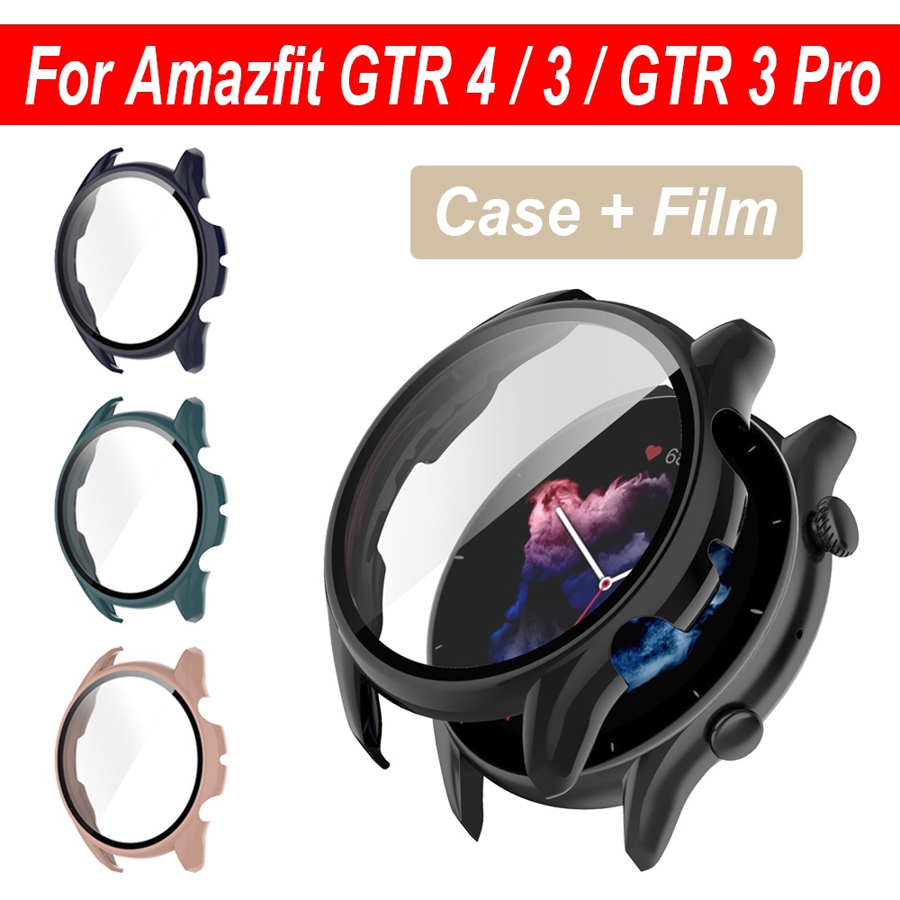 Screen Protector PC Case with Film Cover for Amazfit GTR 4 / 3 / 3 Pro ...