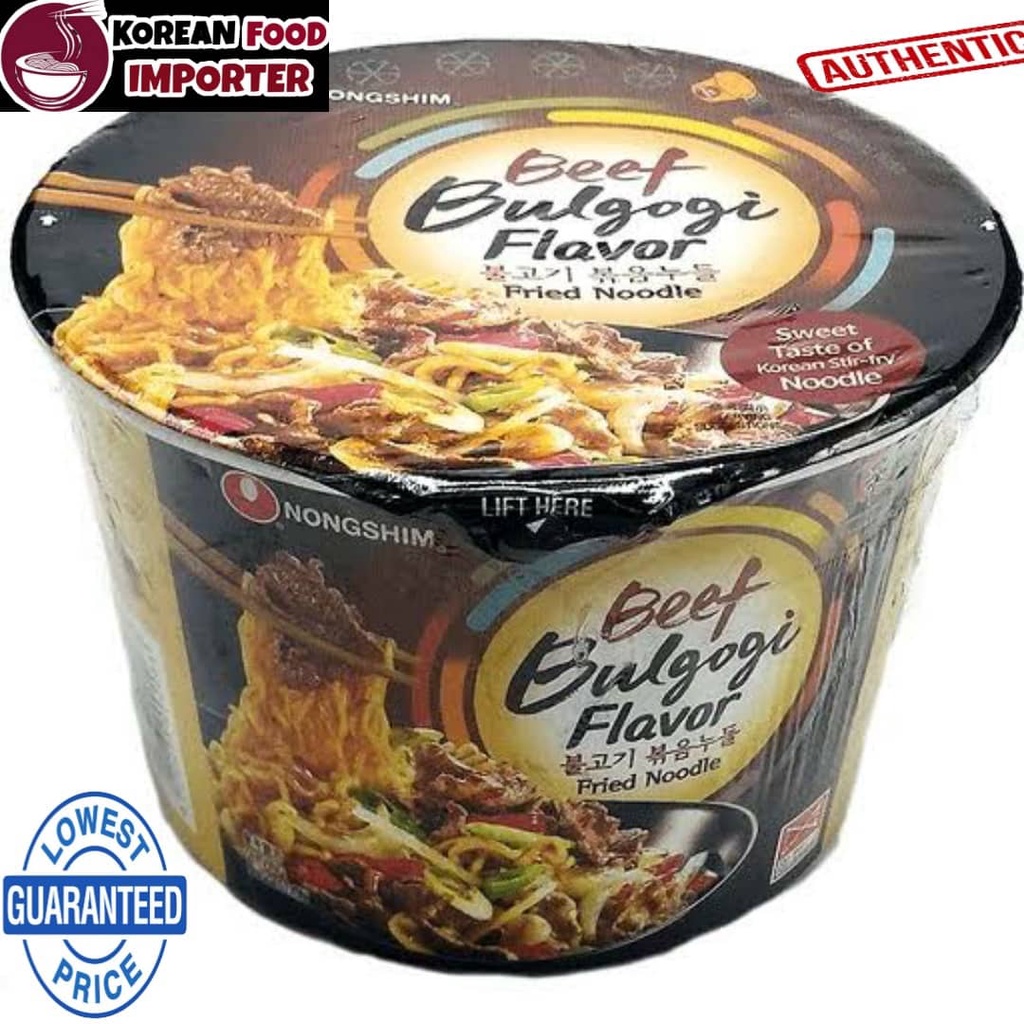 Nongshim Traditional Beef Bulgogi Fried Cup 101g/pouch noodle 103g | Authentic Korean products ...