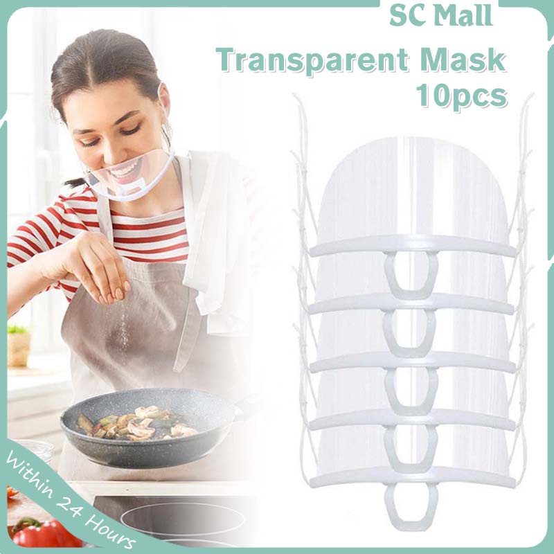 10pcs Kitchen Sanitary Masks Transparent Anti-Fog Sanitary Mask Kitchen ...