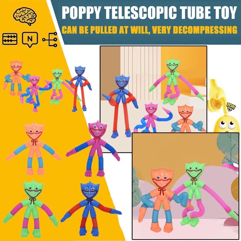 Poppy Playtime Toys Pop it Tube With Poppy Huggy Wuggy Toys Scary Toys ...