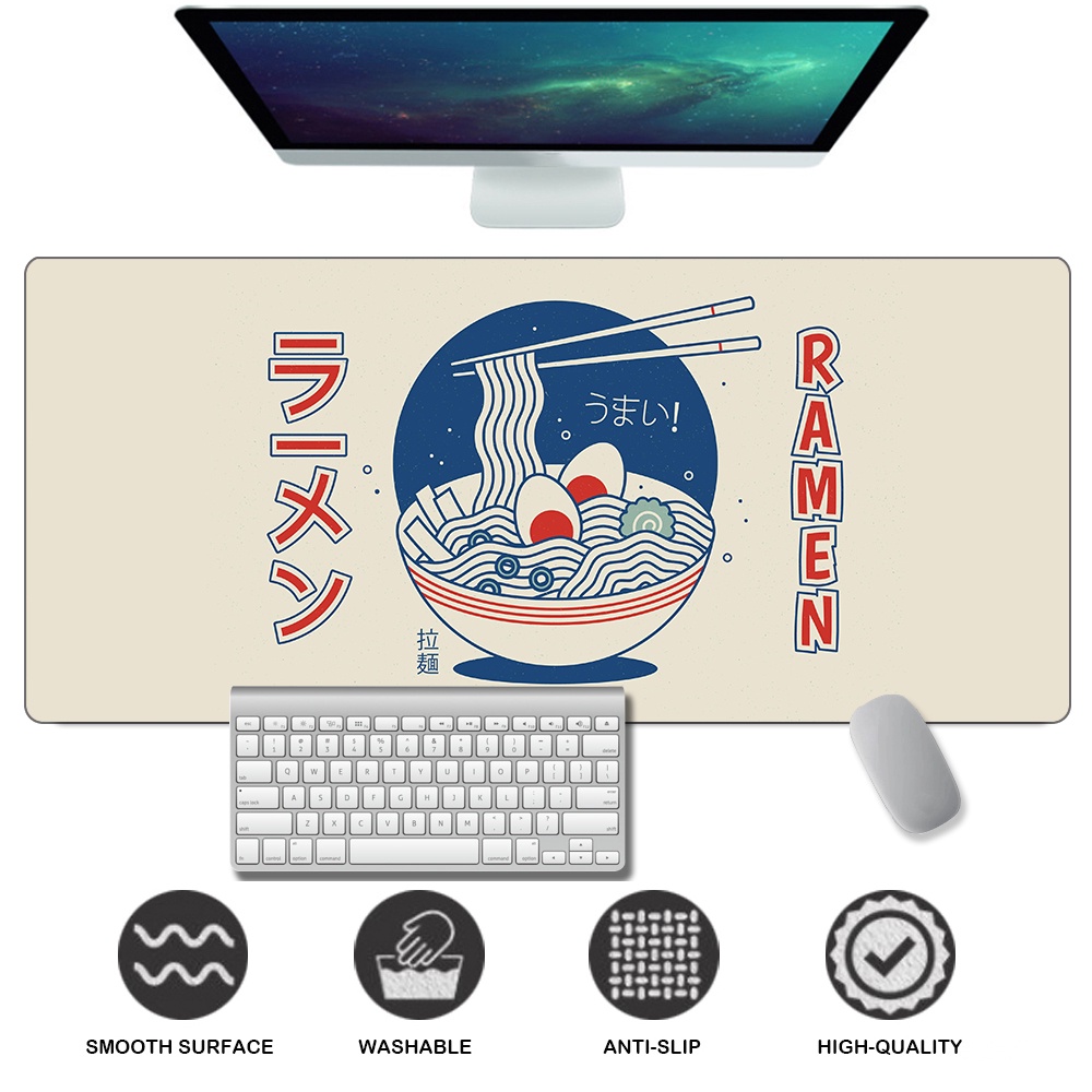 Japanese Ramen Mouse Pad Plus Size Gaming MousePads Table Mat Large ...