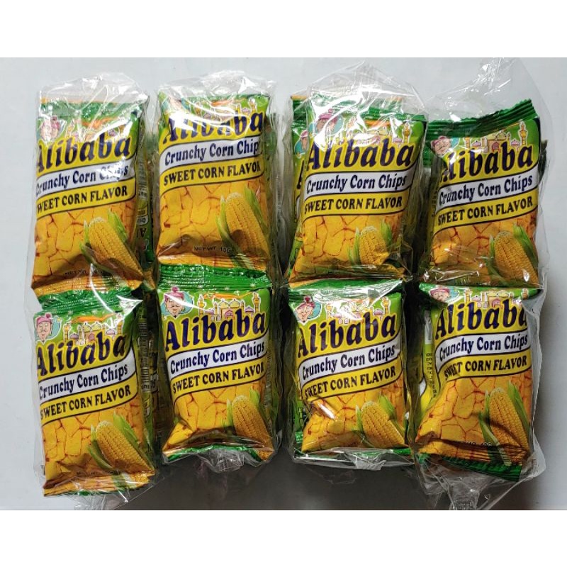 4 Pack Alibaba Crunchy Corn Chips Sweet Corn | Shopee Philippines