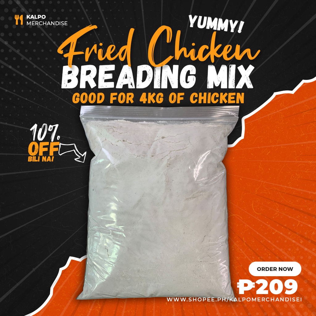 KALPO FRIED CHICKEN Original All Purpose Breading Mix 1KG | Shopee ...