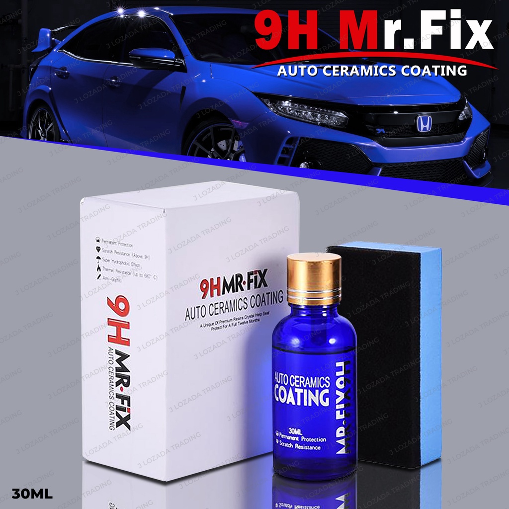 Mr. Fix 9H Nano Ceramic Premium Coating - Auto Paint Polishing Glasscoat Paint Care Ceramics ...