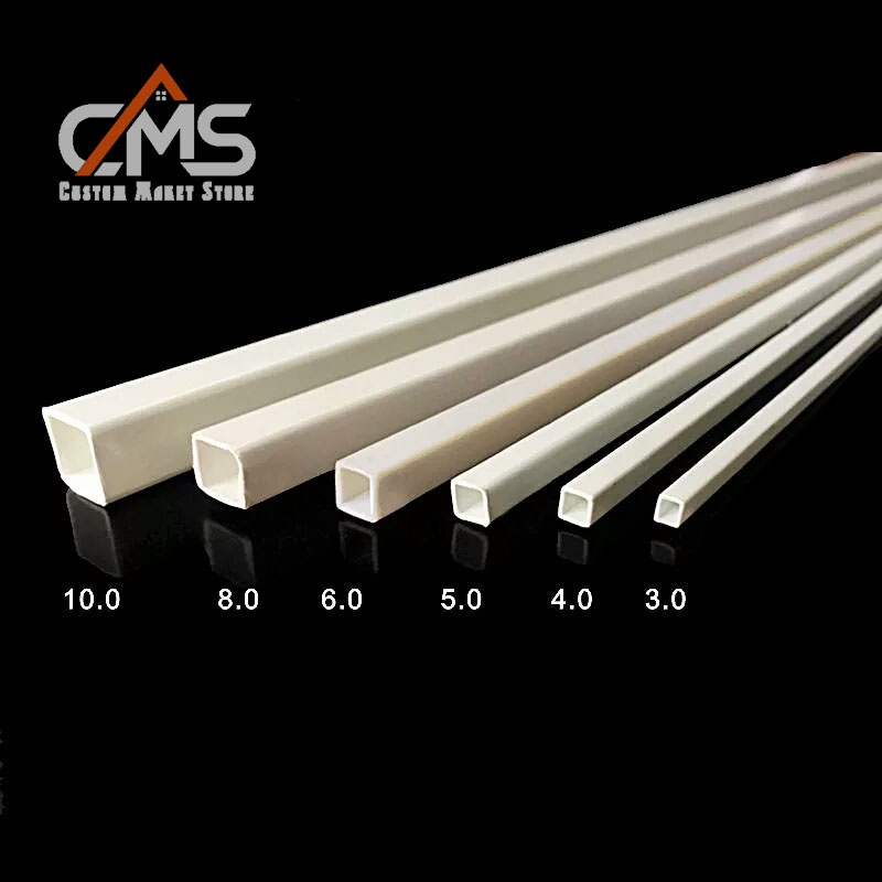 ABS Square Tube 4MM / Square Plastic Stick 4MM, Length 50CM | Shopee ...