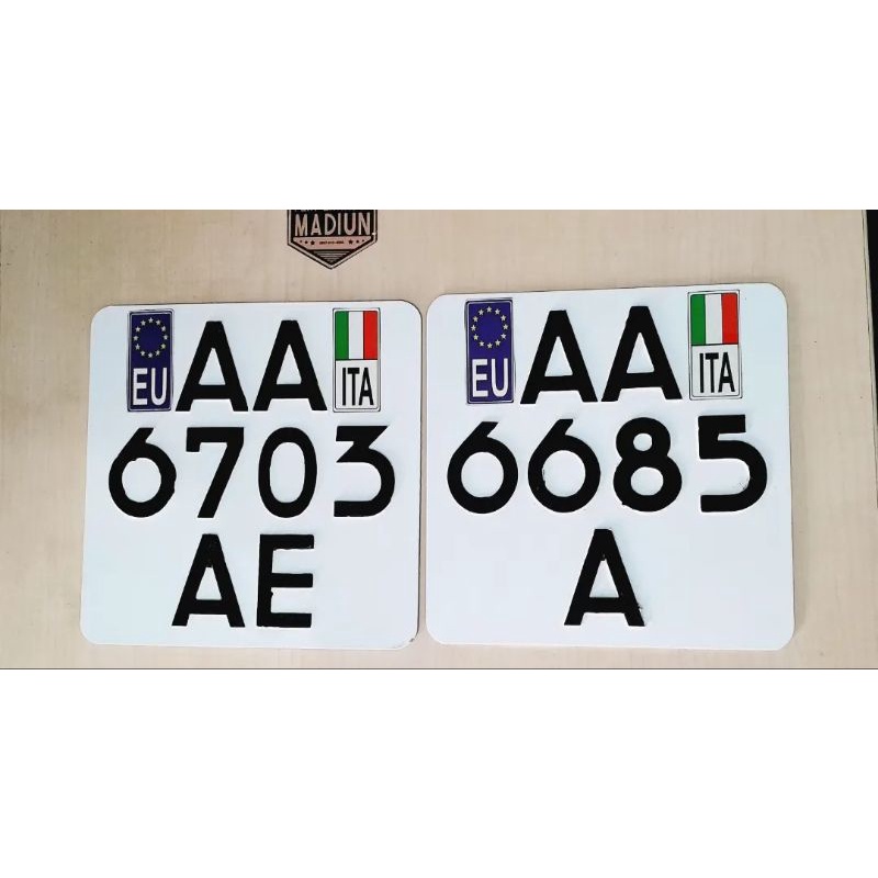 Vespa Old Plate Rear Plate, vespa Number Plate, vespa tnkb, vespa ...