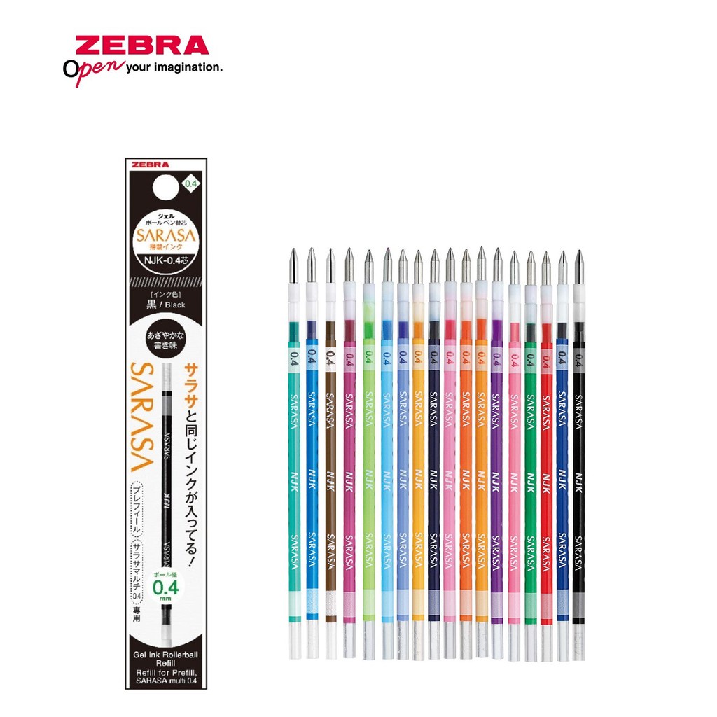 Refill Zebra Sarasa Select Multi 0.4 mm Gel Pen Refill NJK-0.4 | Shopee ...