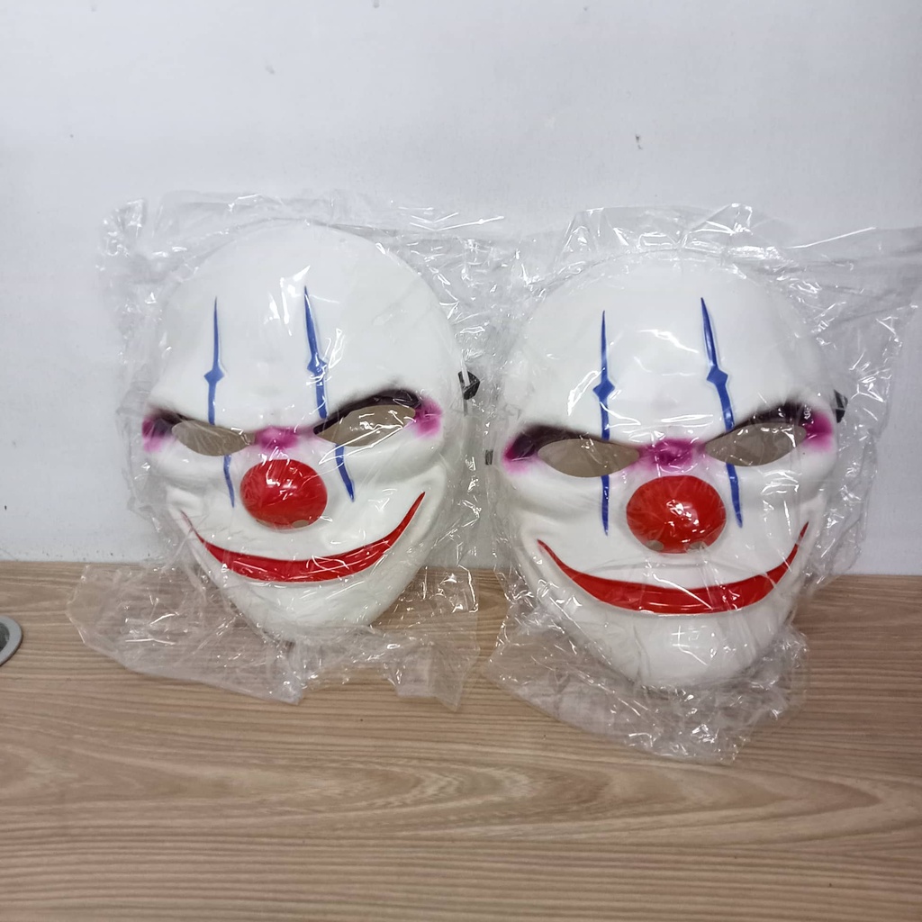 H*O Freak Show Creepy Clown Mask | Party Carnival Mask Clown Of Terror ...