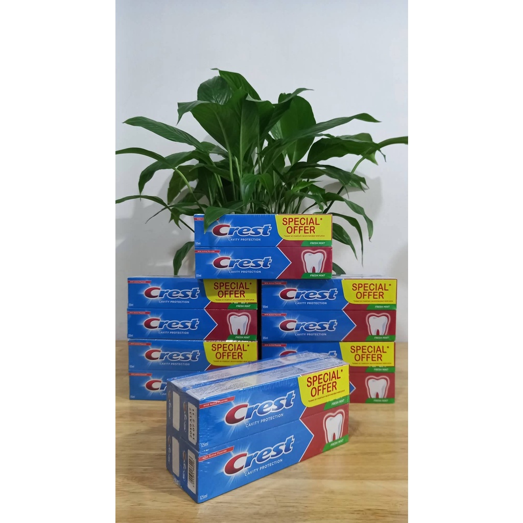 Crest Cavity Protection Fresh Mint Toothpaste, 4 X 125 Ml | Shopee Philippines