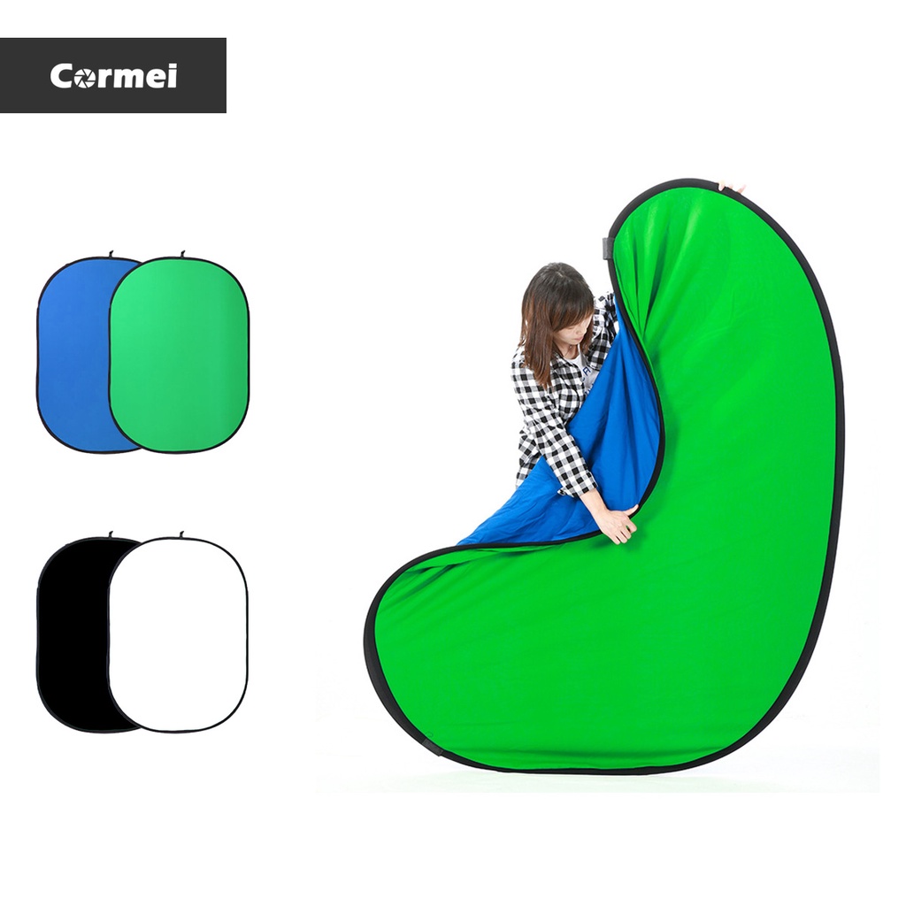 Cormei Chromakey Green Screen Background Panel Reversible Collapsible ...