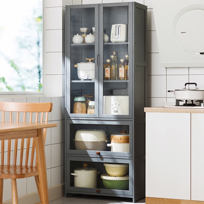 Sanxun Modern Kitchen Sideboard Acrylic Cabinet Door Tableware Rack ...