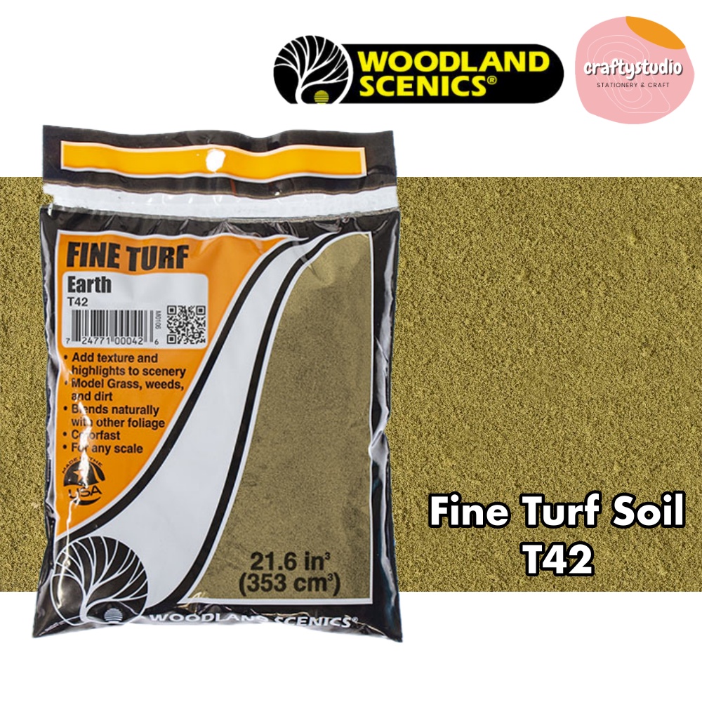Woodland Scenics Fine Turf Earth T42, Fake Soil, Architecture Model ...