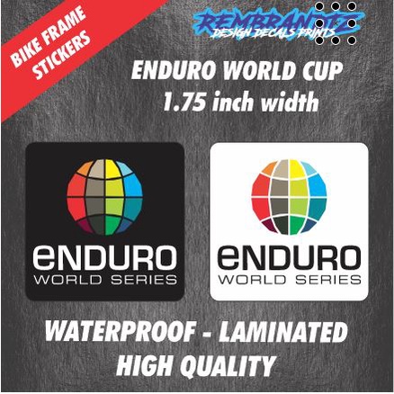 Bike Frame Decals - Enduro World Cup - Printed with 2 design - 5 pcs ...