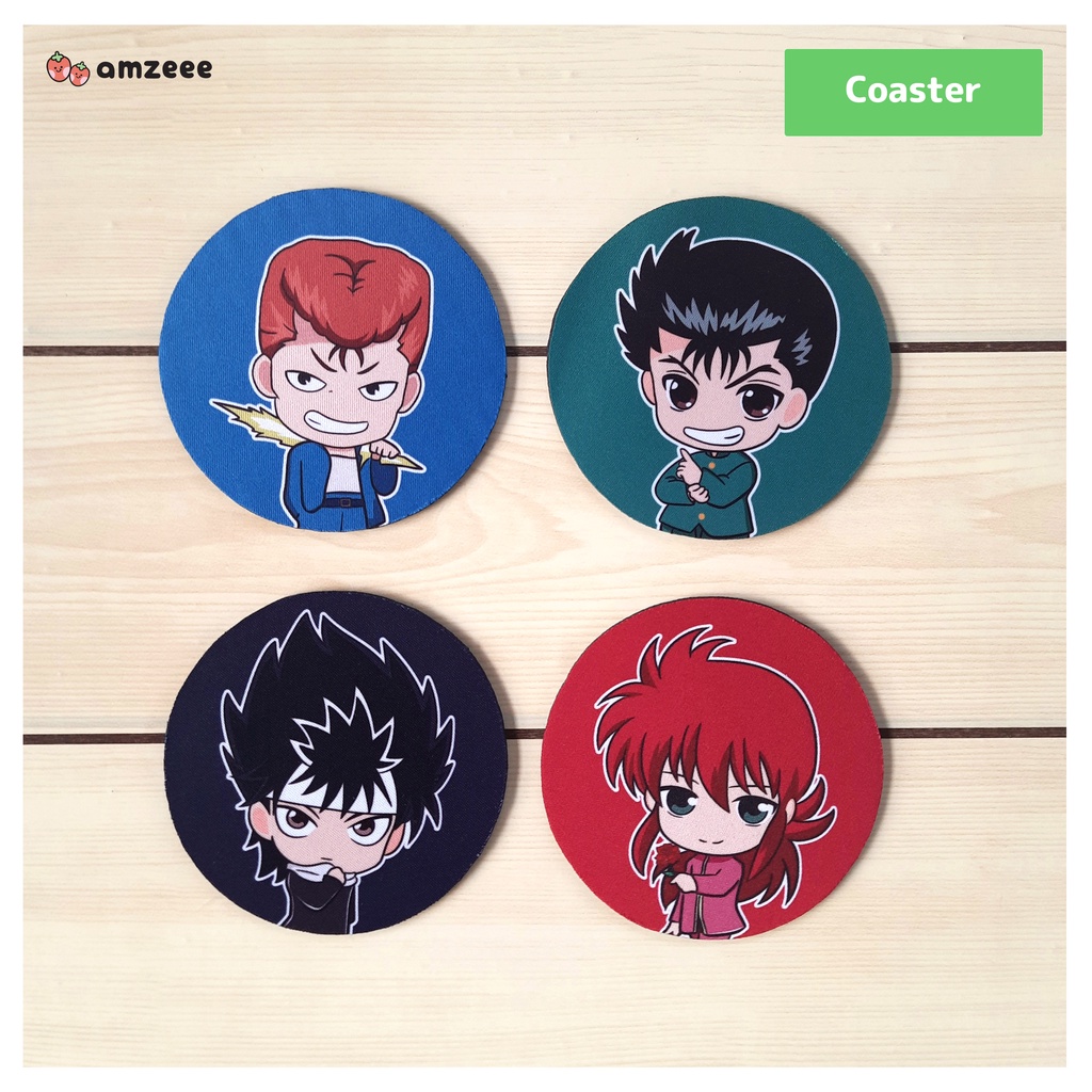 Ghost Fighter Coaster - YuYu Hakusho Eugene Alfred Dennis Vincent ...