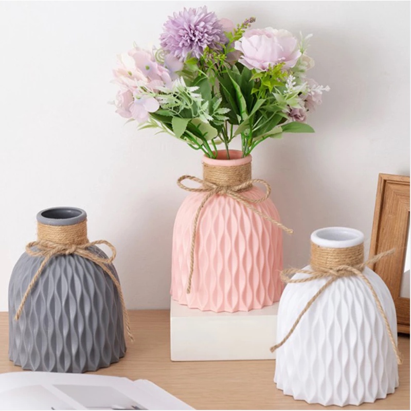 Plastic Vases Home Decor Vases Flower Vase European Wedding Modern ...