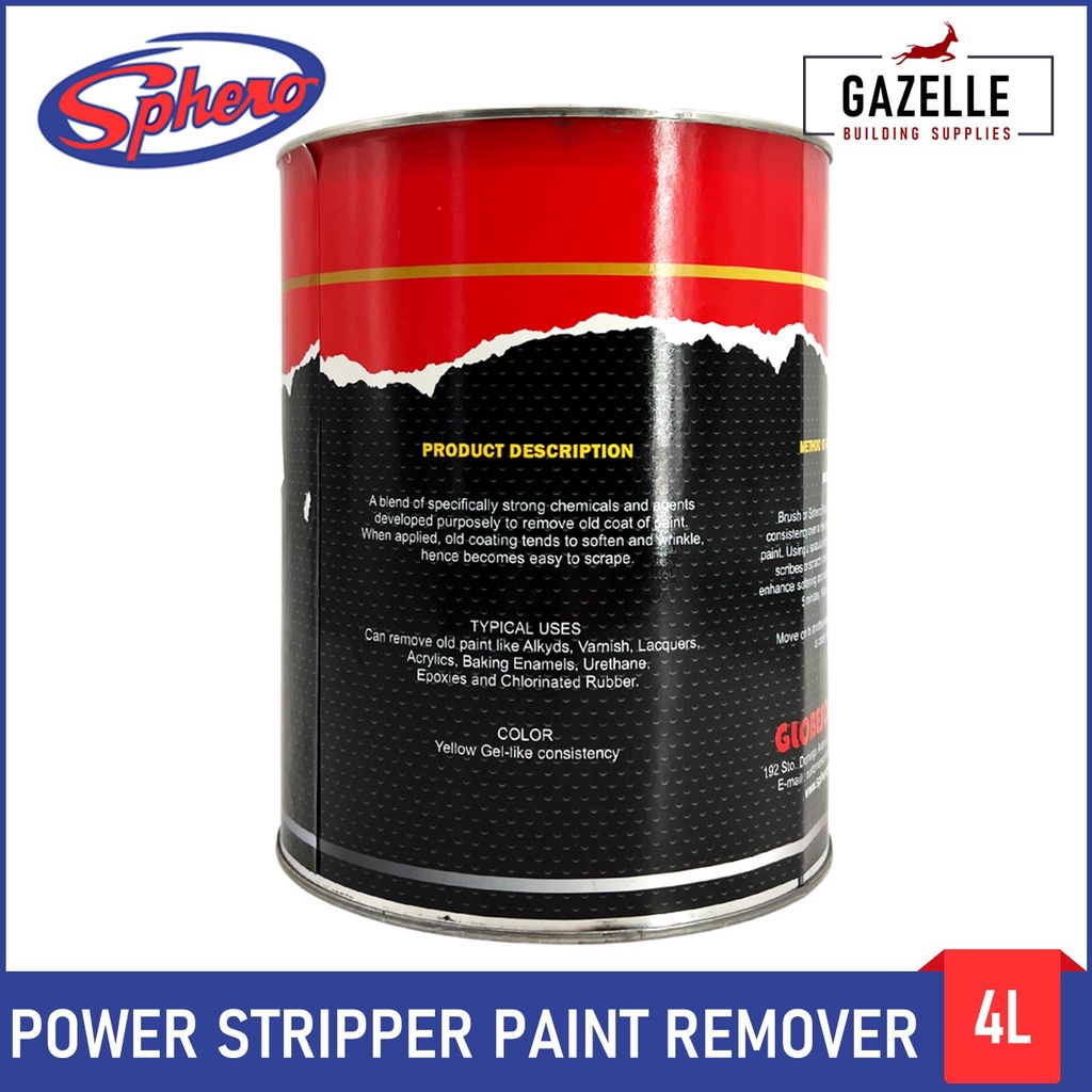 Sphero Power Stripper Paint Remover ( Stripsol )- 4L | Shopee Philippines
