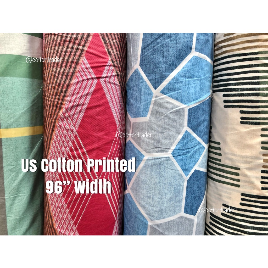 US Cotton Printed 96" Width TELA/FABRIC ONLY (YARD) | Shopee Philippines