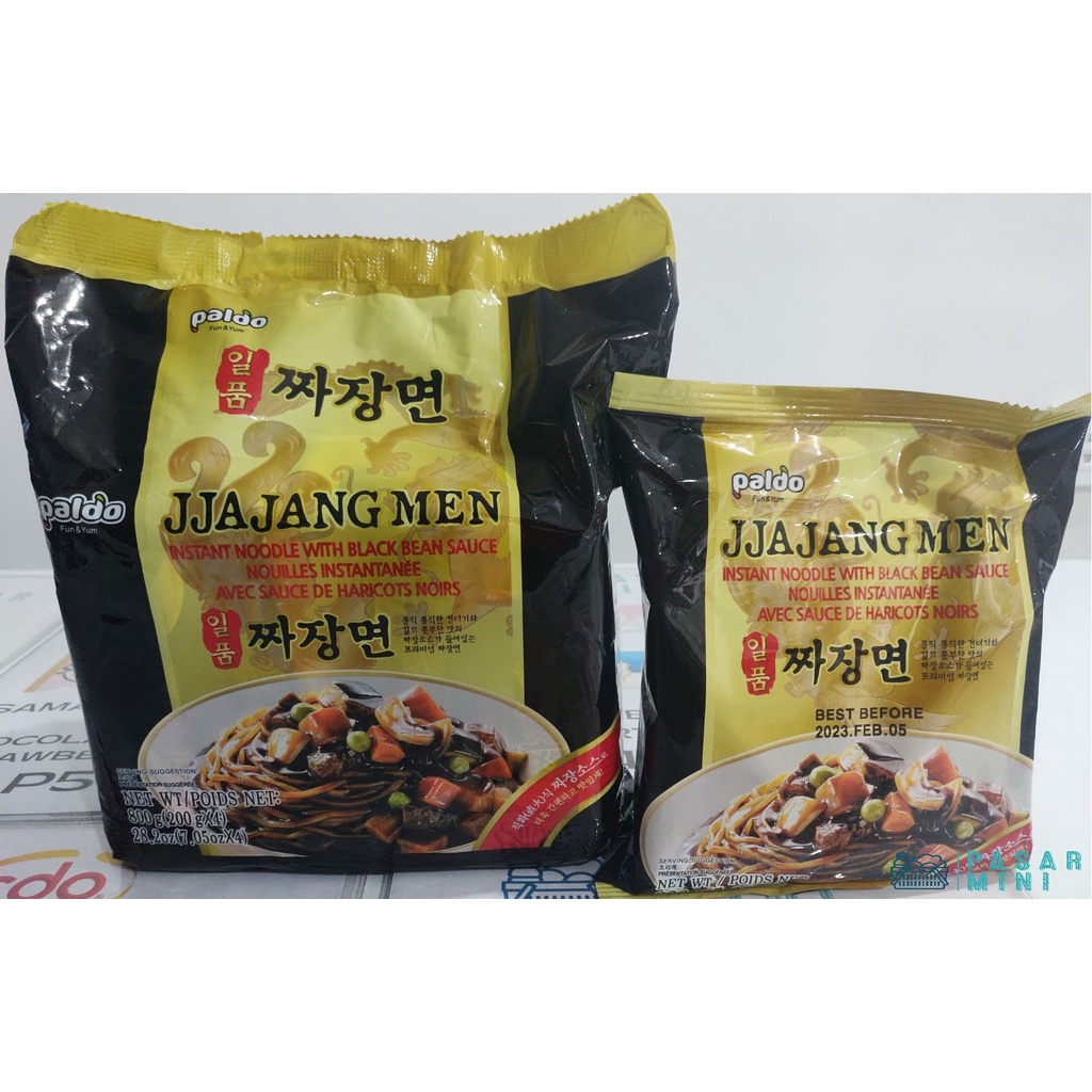 Paldo Jjajang Jjajangmen Jjajangmyeon Korean Black Bean Sauce Noodle 200g Single Pouch | Shopee ...
