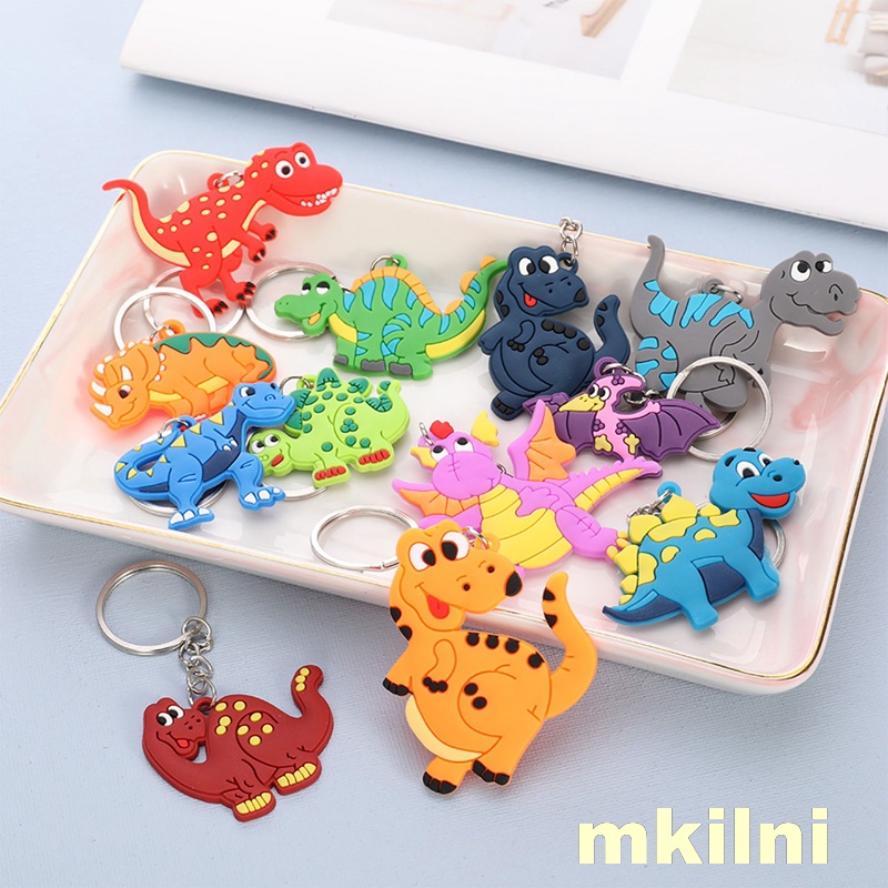 12pcs/set Dinosaur party giveaways, children's birthday keychain dino ...