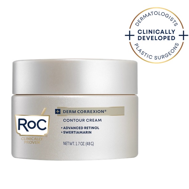 RoC Derm Correxion Contour Cream, Fragrance-Free, Advanced Retinol+ ...