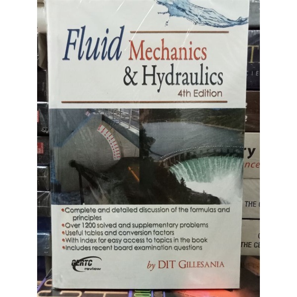 Fluid Mechanics & Hydraulics 4th Ed by Gillesania | Shopee Philippines