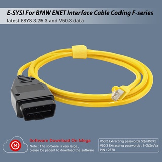 E-SYS ICOM For BMW ENET (Ethernet to OBD) Interface Cable Coding F ...
