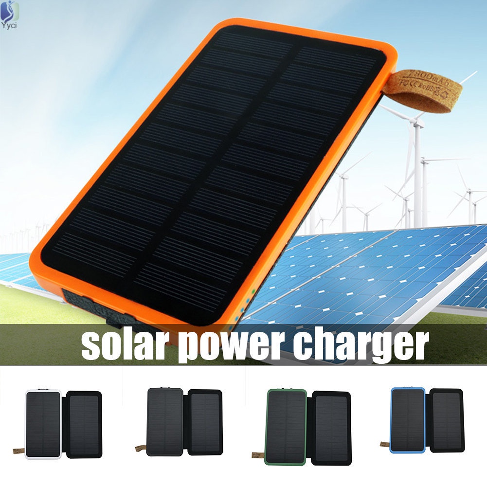 Solar Charger Portable Mobile Power with Dual USB Port for Smartphones ...