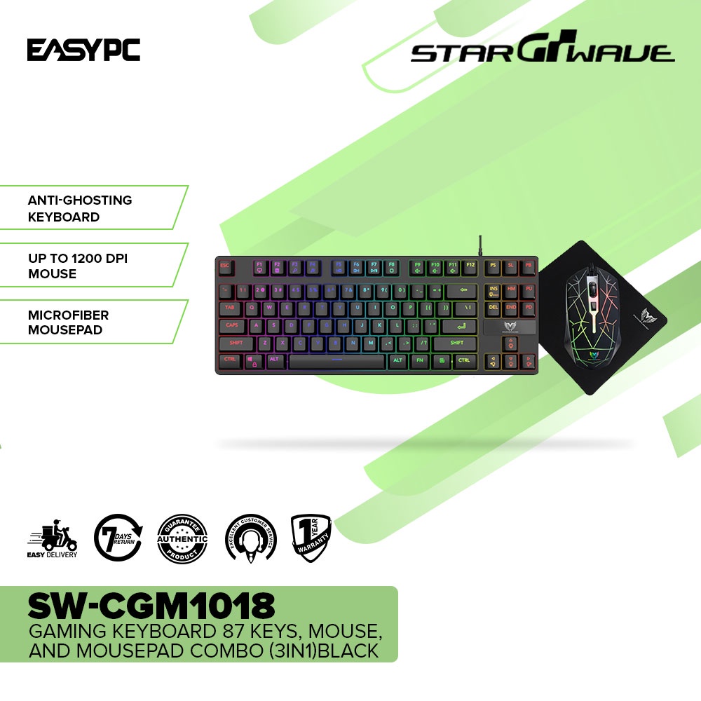 EasyPC | STARWAVE SW-CGM1017 Gaming keyboard and mouse set (Free ...