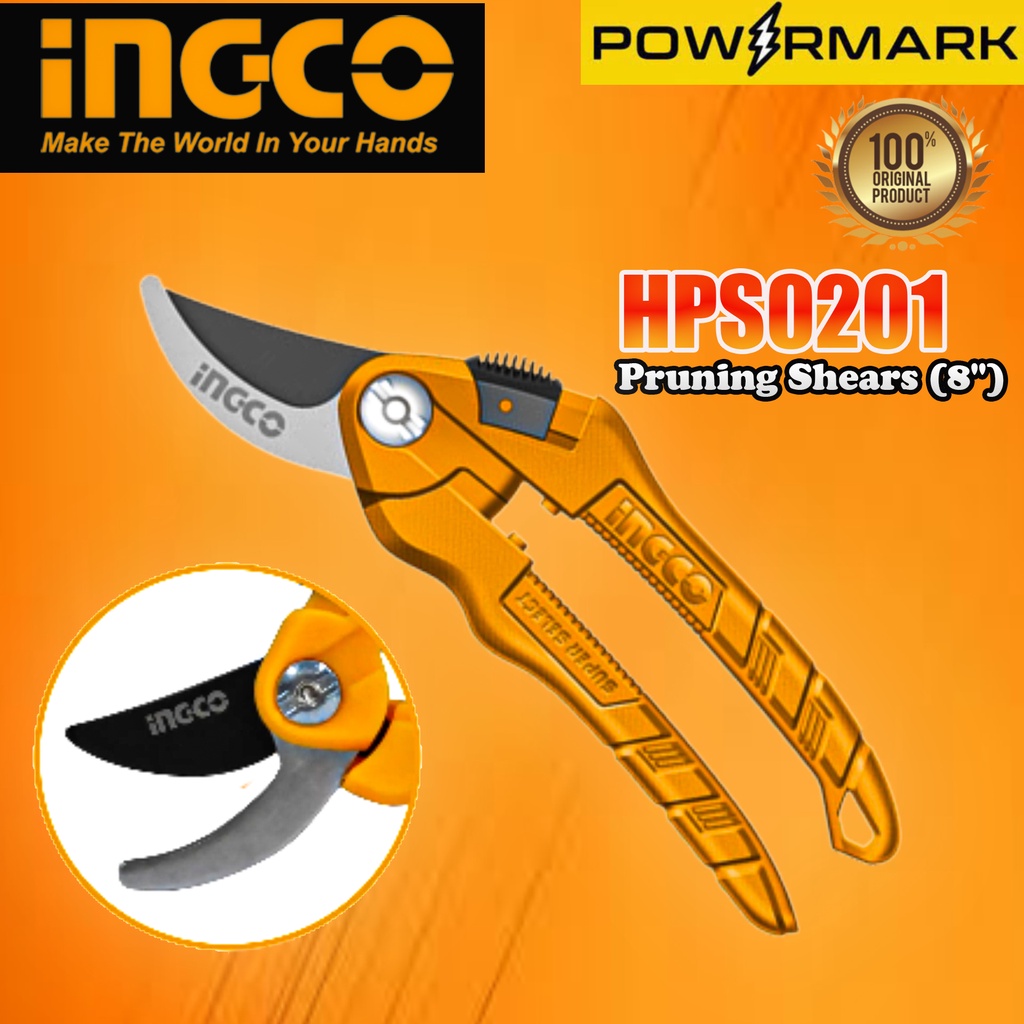 INGCO HPS0201 Pruning Shears (8") [POWERMARK | IHT] | Shopee Philippines