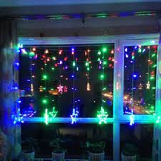 KONE STAR CURTAIN STYLE CHRISTMAS LIGHTS | Shopee Philippines