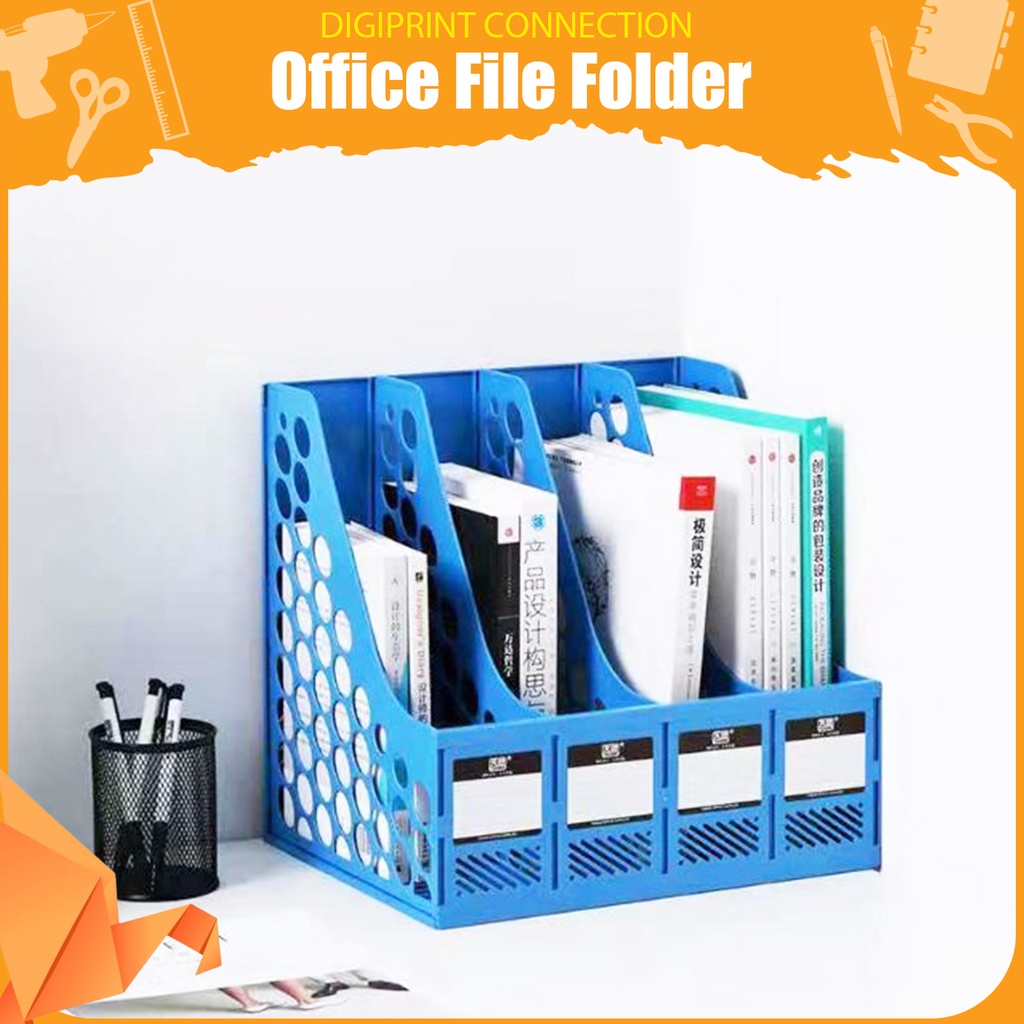 File Organizer PP Plastic 4 layer Desk File Frame Organizer Envelope ...