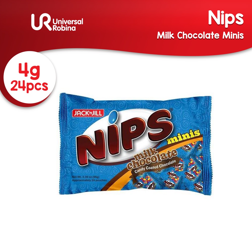 Nips Milk Chocolate Minis (4g x 24) | Shopee Philippines