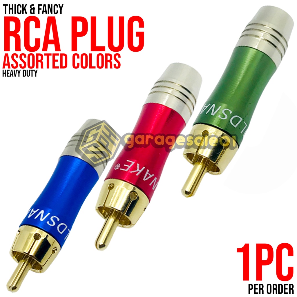 RCA Plug With Aluminum Housing Gold Plated Plug Component Video ...