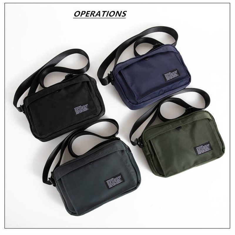 OPERATIONS Trendy Men's Mini Shoulder Bag Casual Bag Nylon Messenger ...