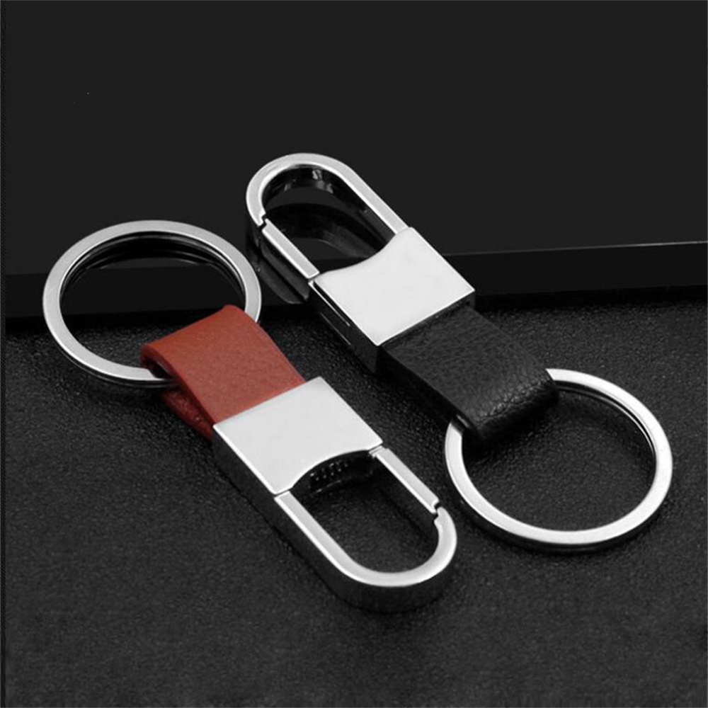 Fashion Leather Key Chain New Men Metal Waist Hanging Keyring Best Gift ...