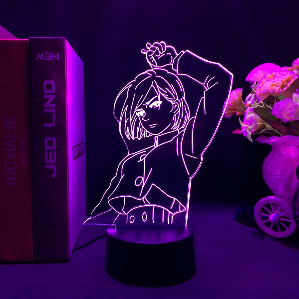 Jujutsu Kaisen 3D Illusion LED Night Light Manga Anime Kugisaki Nobara ...
