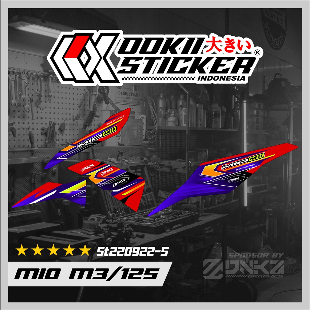 Mio M3/Z Decal Striping Mio M3/Z Premium Racing ST Stickers220922-5 ...