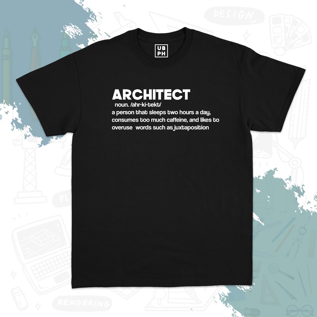 Architect Architecture Shirt - Definition Gag Shirt Arki Arkitekto AR ...