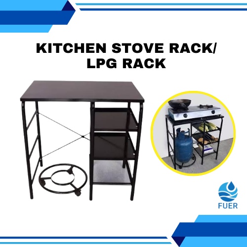 Kitchen Gas Stove STAND Space Organizer Rack With LPG Roller High ...