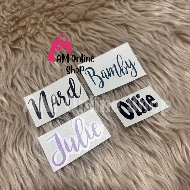 Personalized Vinyl Stickers (Name) | Waterproof | Shopee Philippines